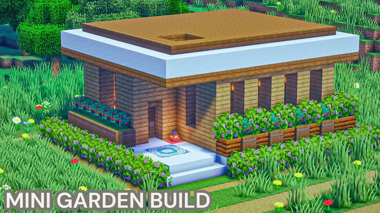 The Most Relaxing Garden House Build in Minecraft | Easy Tutorial - YouTube