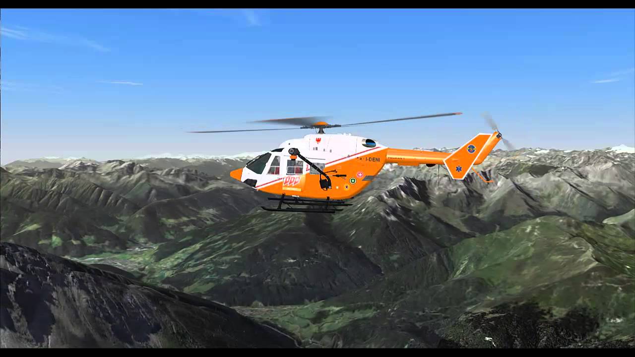 [FSX]BK-117 (Pelikan 1) von Belluno (LIDB) nach Bozen (LIPB) - YouTube