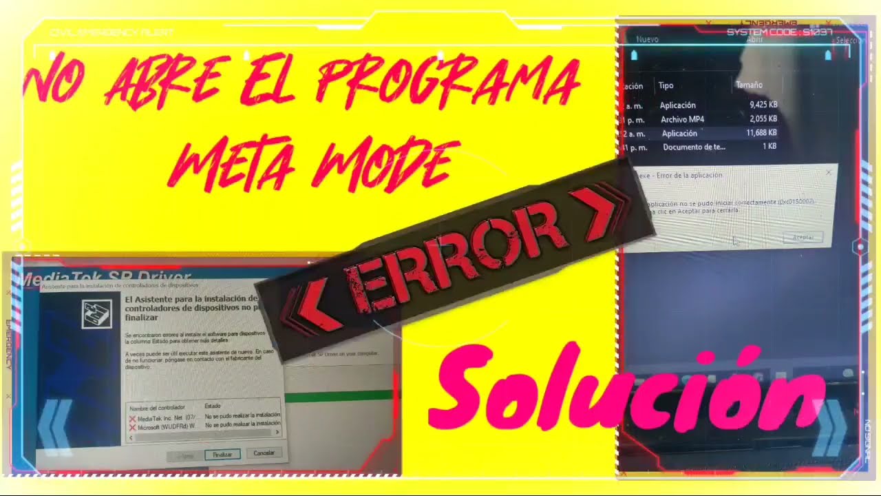 No Abre El Programa De Meta Mode (solución) - YouTube