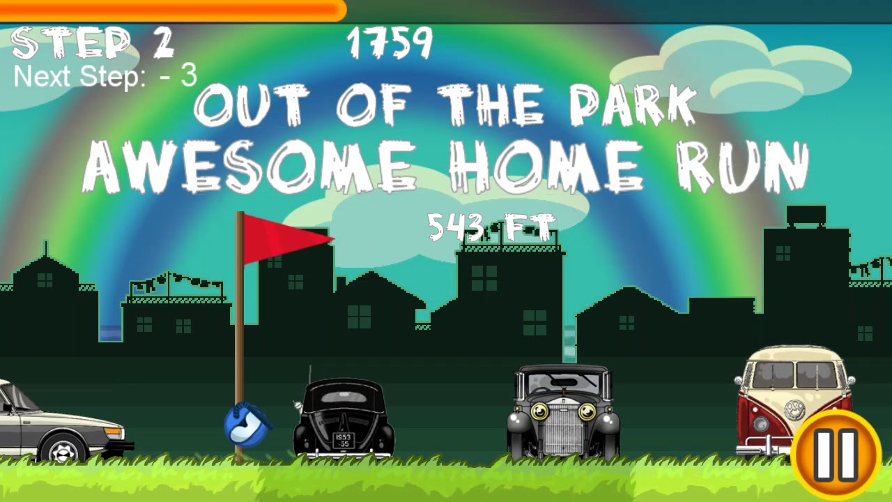 Baseball flick home run new high score - YouTube