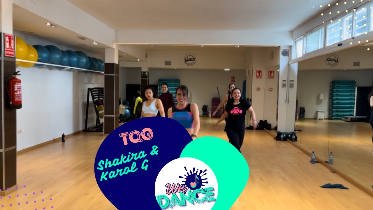 Tqg- Shakira & Karol G - Coreo WE dance - Cindy Zumba Madrid - YouTube