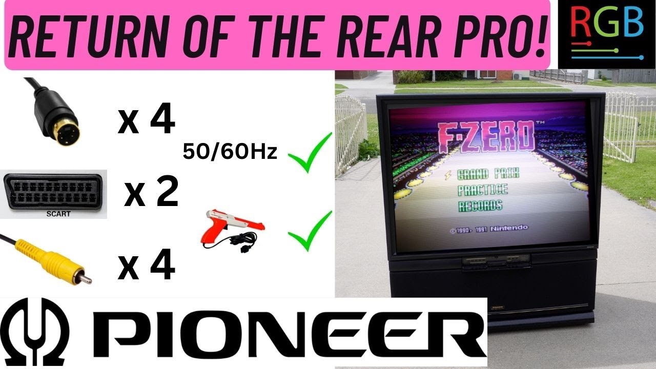 Pioneer Reference CRT Projection Monitor Receiver SD-T5022/SL - YouTube