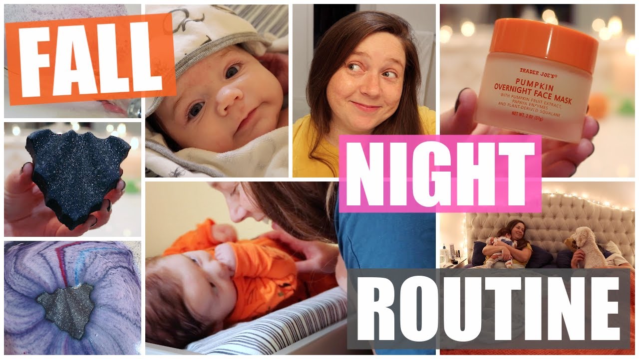 Fall Night Time Routine with a Newborn! October 2021 - YouTube