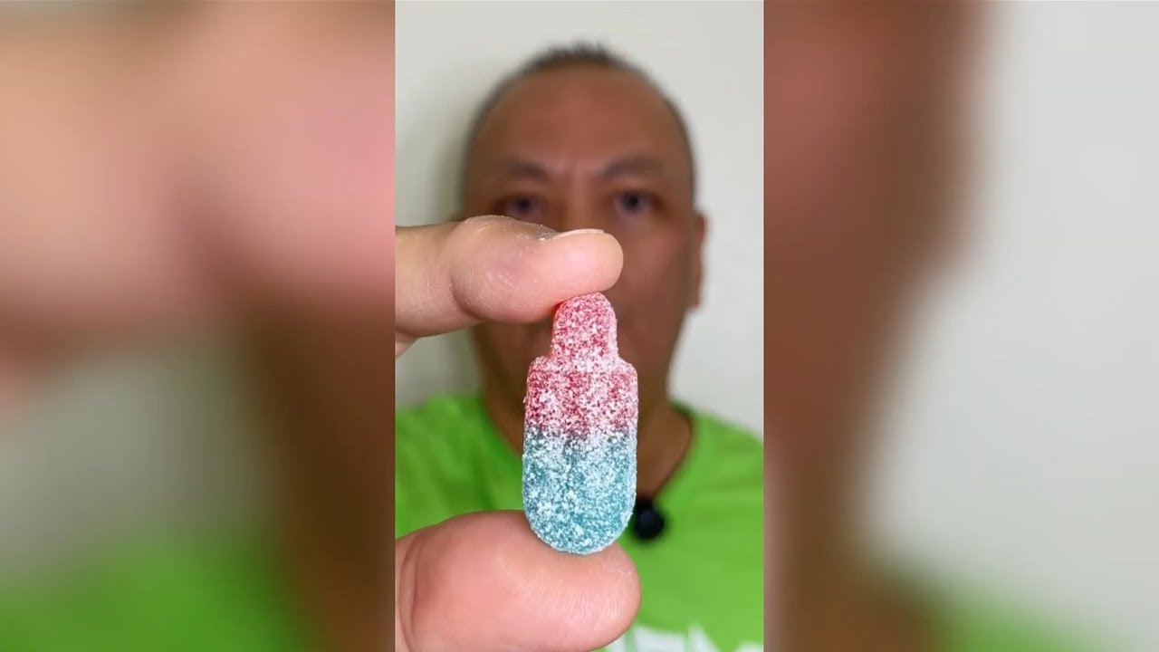 👂ASMR POPSICLE SOUR CHEWY TROPICAL PARADISE CHERRY & BLUE RASPBERRY ...