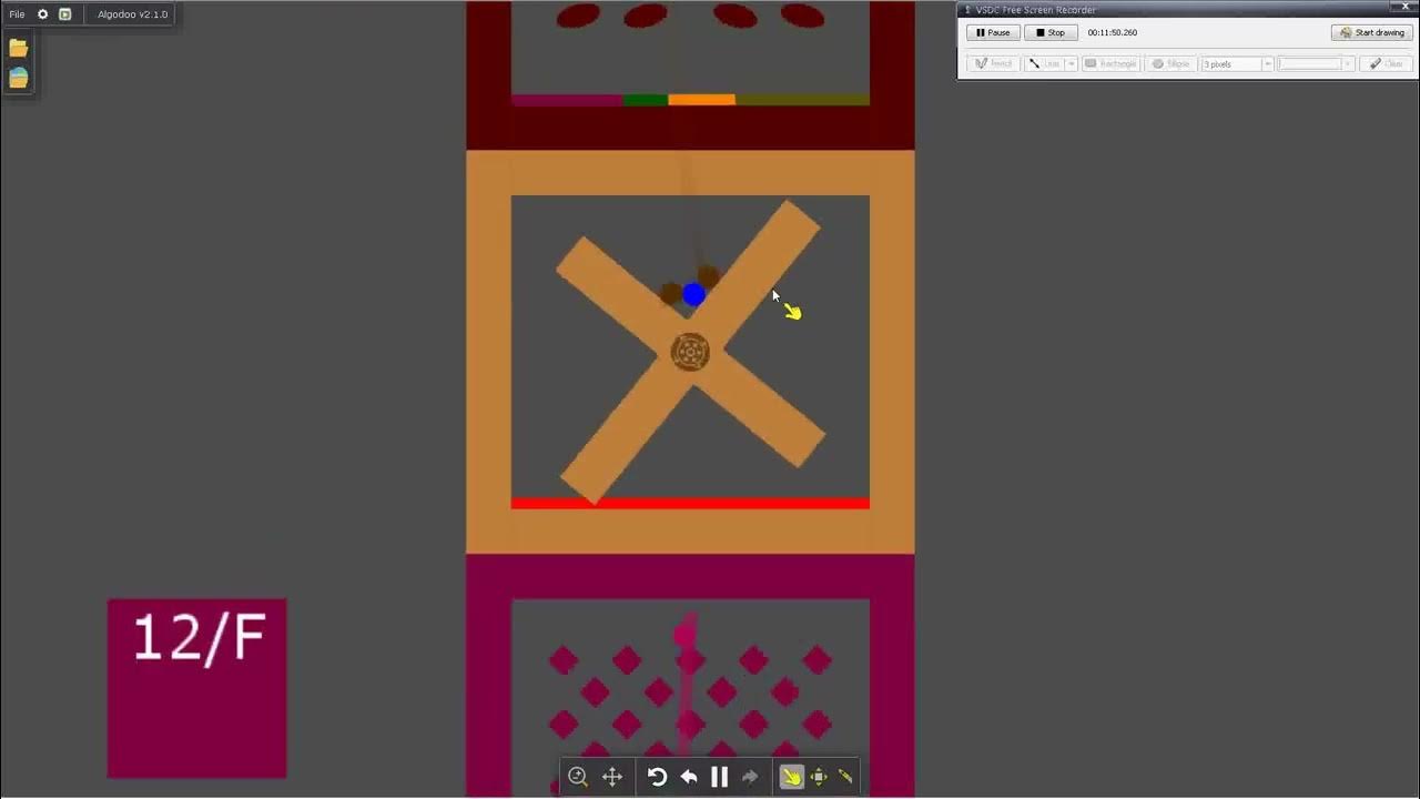 Tower Chamber Battle 1 Marble Race In Algodoo - YouTube