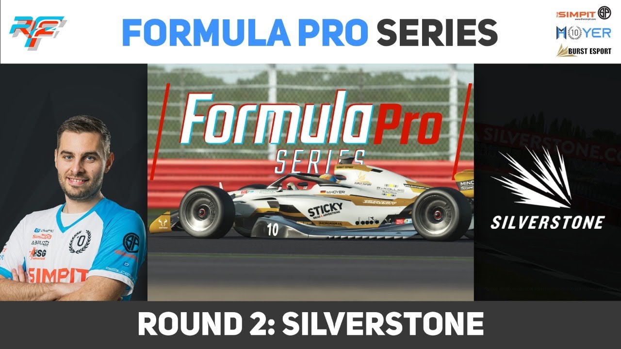 rFactor 2 Formula Pro Series - Race 2 at Silverstone - YouTube