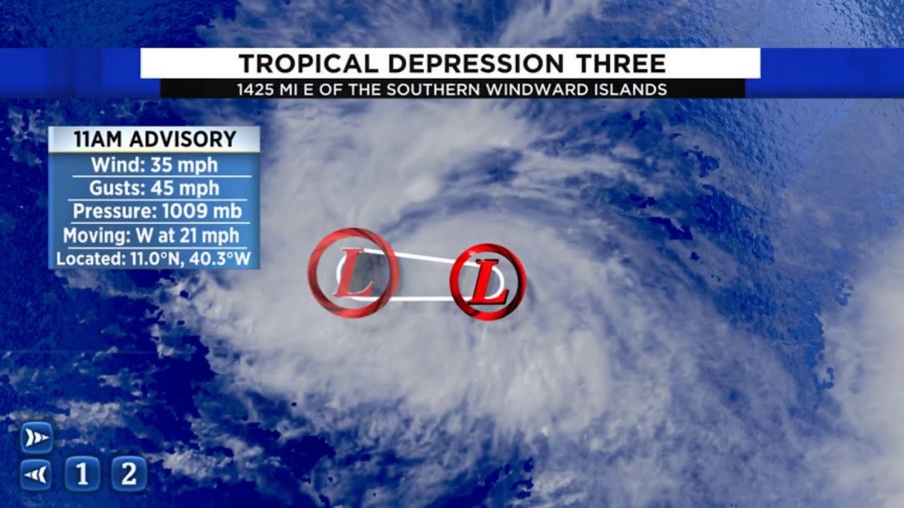 Update on storm chances this evening and the latest on Tropical ...