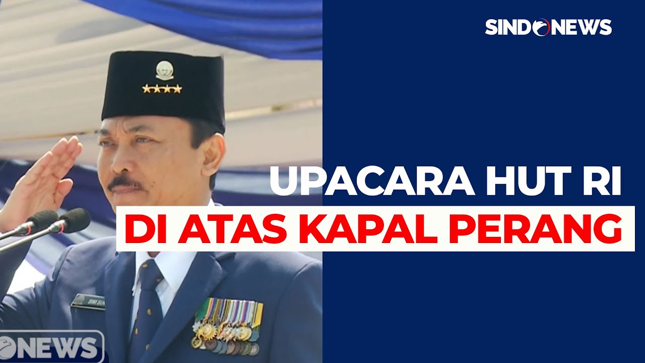 Purnawirawan TNI AL Gelar Upacara HUT ke-79 RI di KRI Dr Rajiman ...