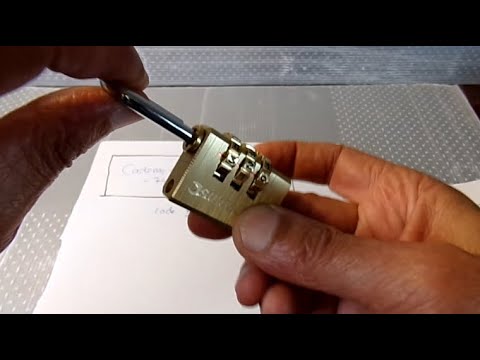 comment trouver le code perdu d'un cadenas en 10 secondes (démonstration) - YouTube