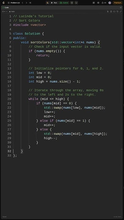 🎀LeetCode 75🎀 Sort Colors - YouTube