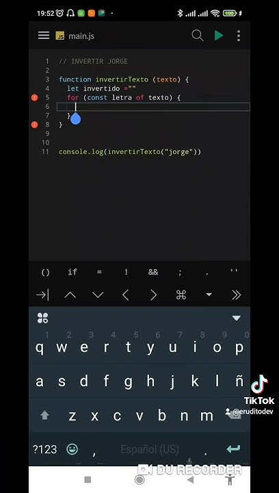 revertir un texto en - JavaScript - YouTube