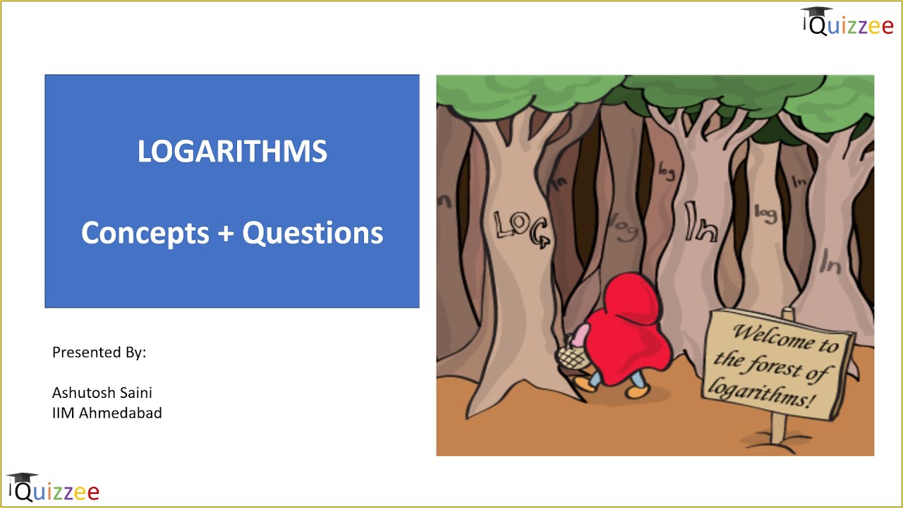 Logarithms - Concepts and Example Questions by Quizzee - YouTube