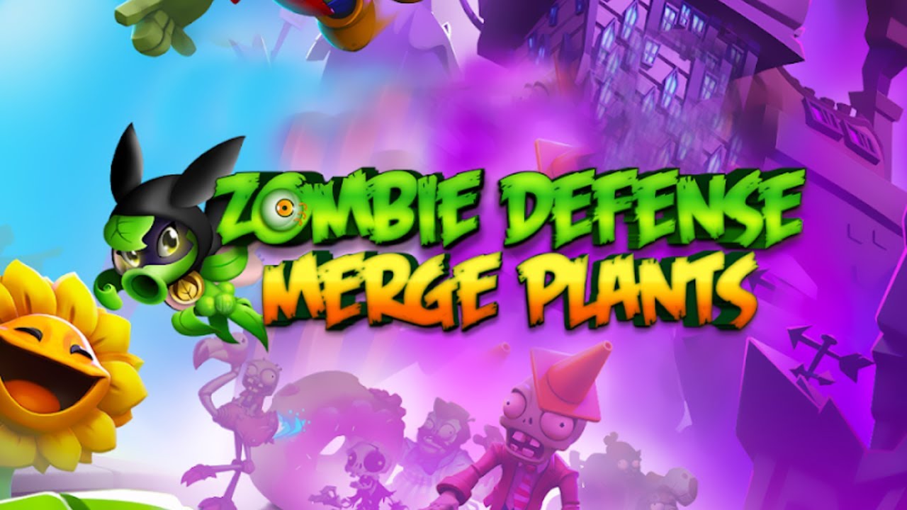 Zombie Defense - Merge Plants Game Gameplay Android Mobile - YouTube
