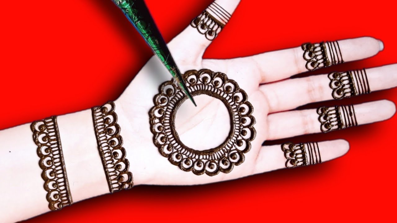 #2 Madhi ke design simple Mahdi ka dizain - મહેંદી ડીઝાઇન - Semple ...