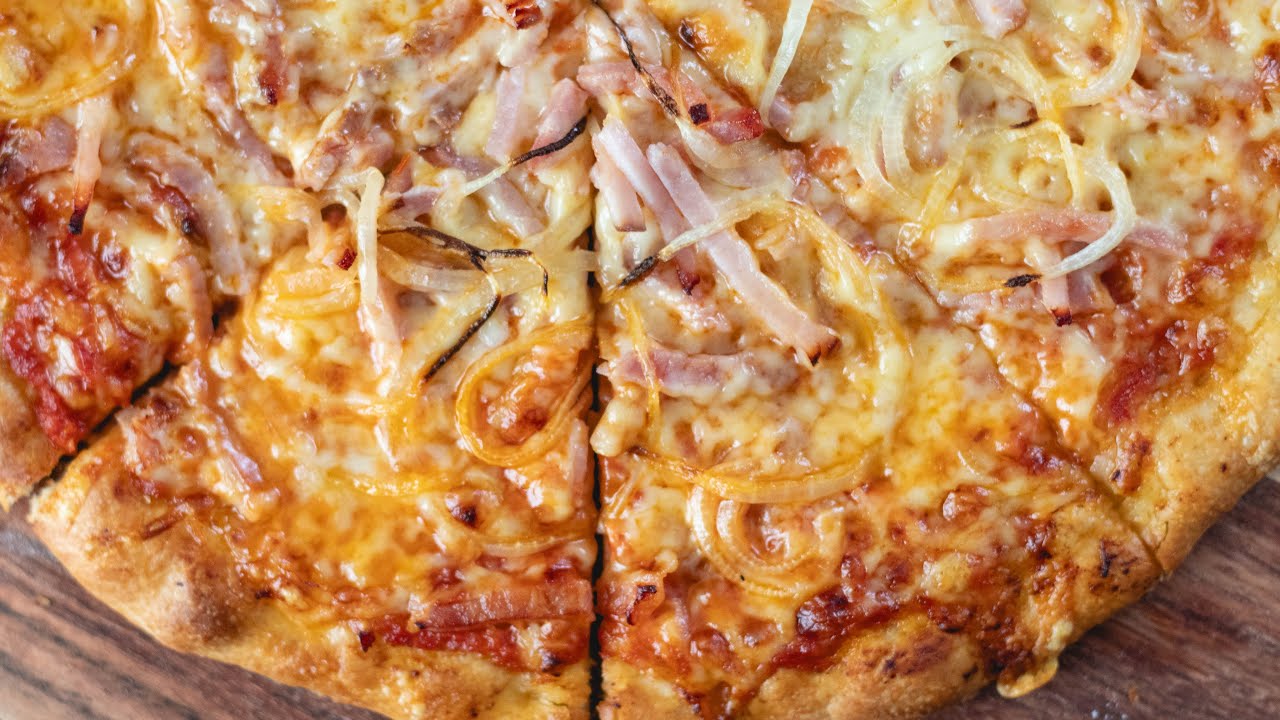Ham & Cheese Pizza | Easy Homemade Pizza Recipe - YouTube