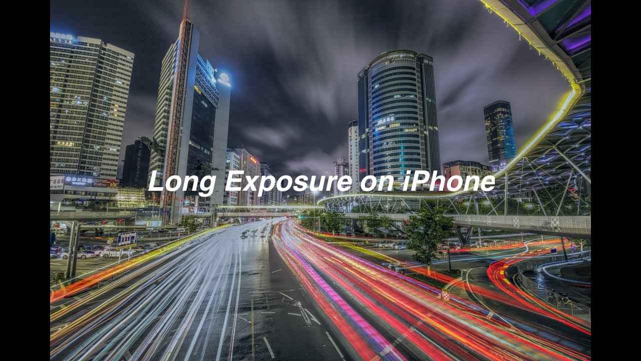 Long Exposure iPhone Photography | Light Trails & Flowing Clouds - YouTube