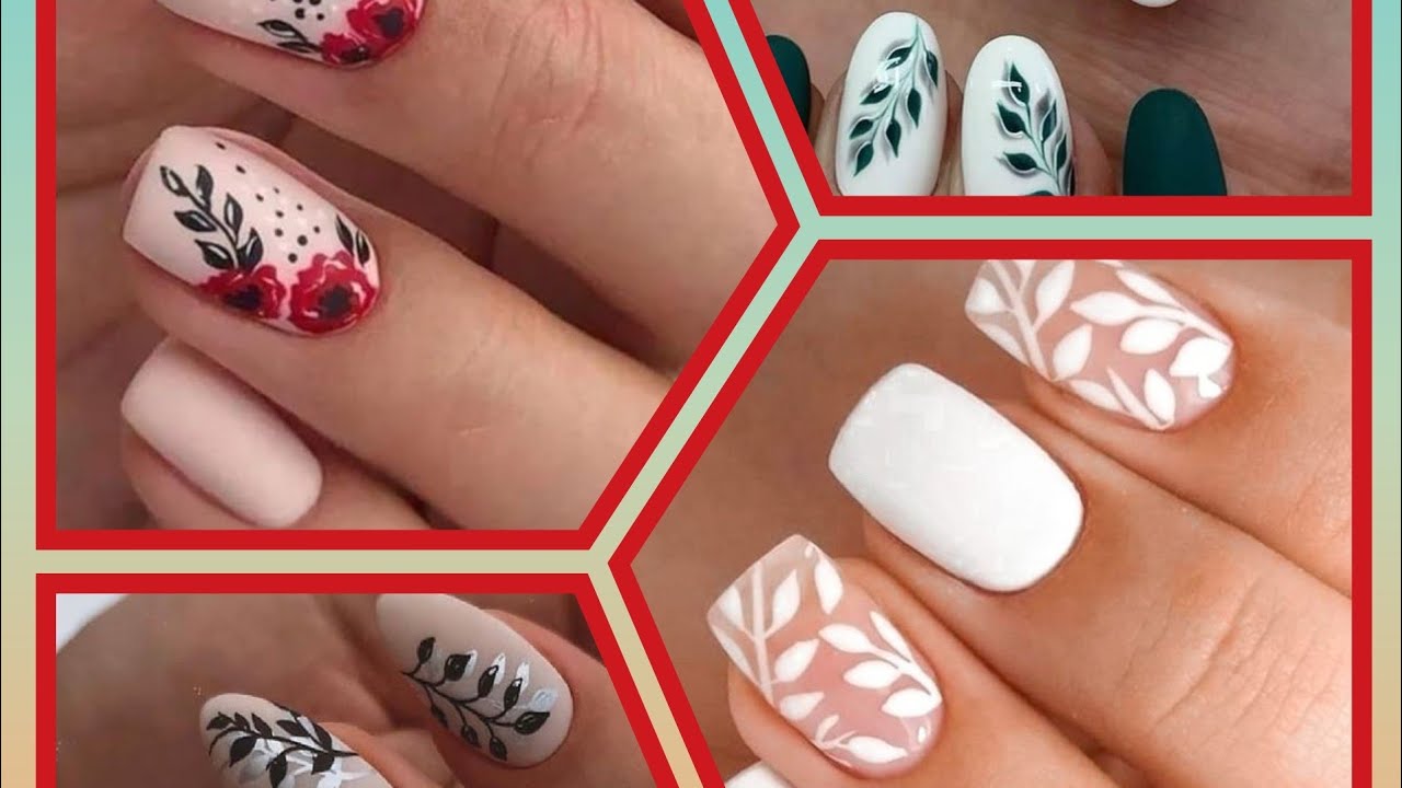 beautiful nail paint art art - YouTube