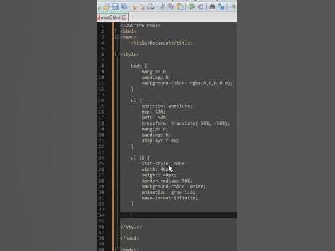 Cara buat animasi loading pake html | #html #css #shorts - YouTube