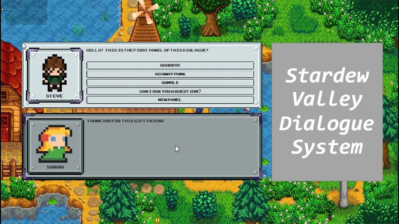 Stardew Valley like Dialogue System Made With Unity! - YouTube