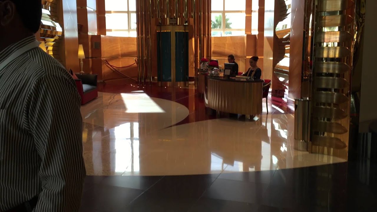 Burj Al Arab - Front Desk - YouTube