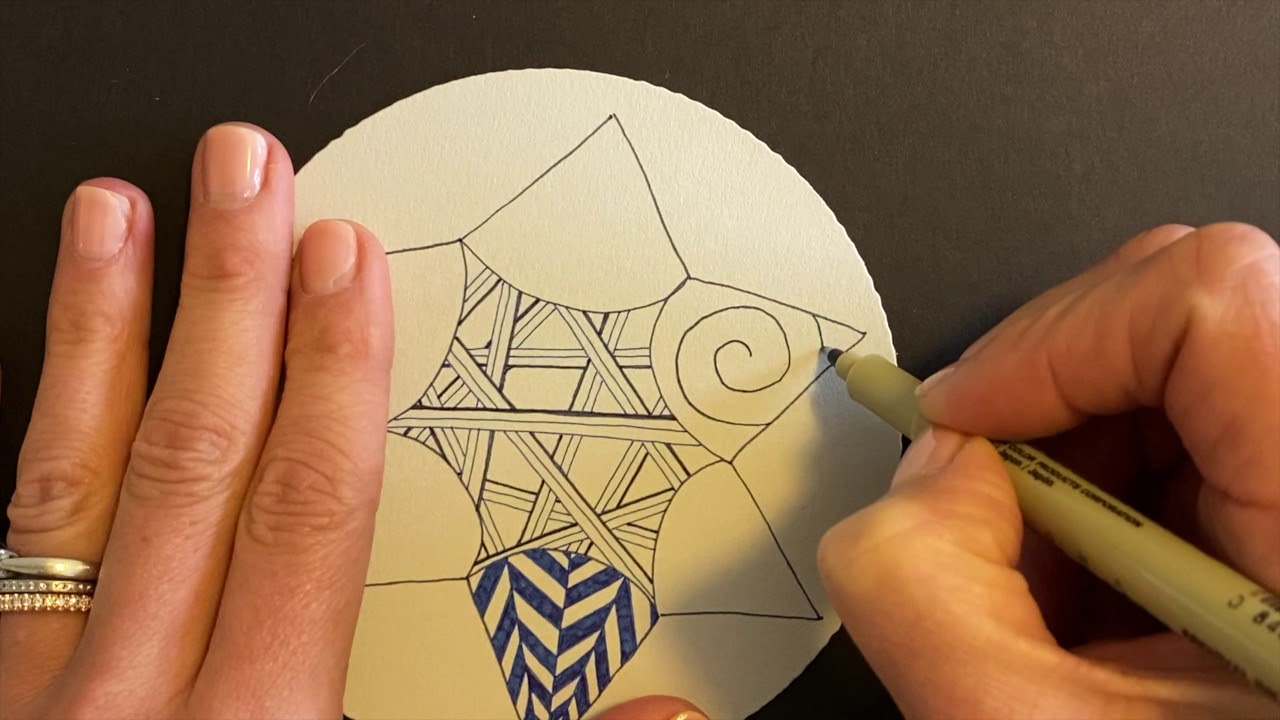 Zentangle Project Pack No. 07: 12 Days of Zentangle - Day 03 - YouTube