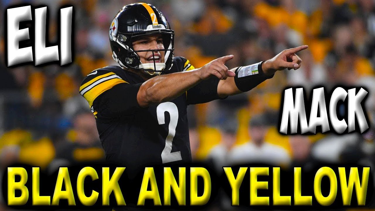 Eli Mack "BLACK AND YELLOW" (TDBarrett Connected Franchise Steelers ...