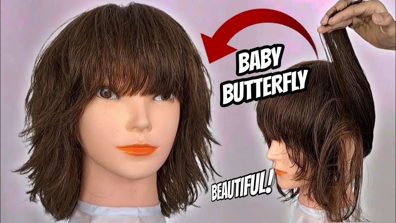 NEW! BABY BUTTERFLY HAIRCUT - YouTube