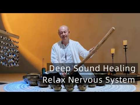Stop scrolling before bed and listen to singing bowls quietly, allow your mind to slow down