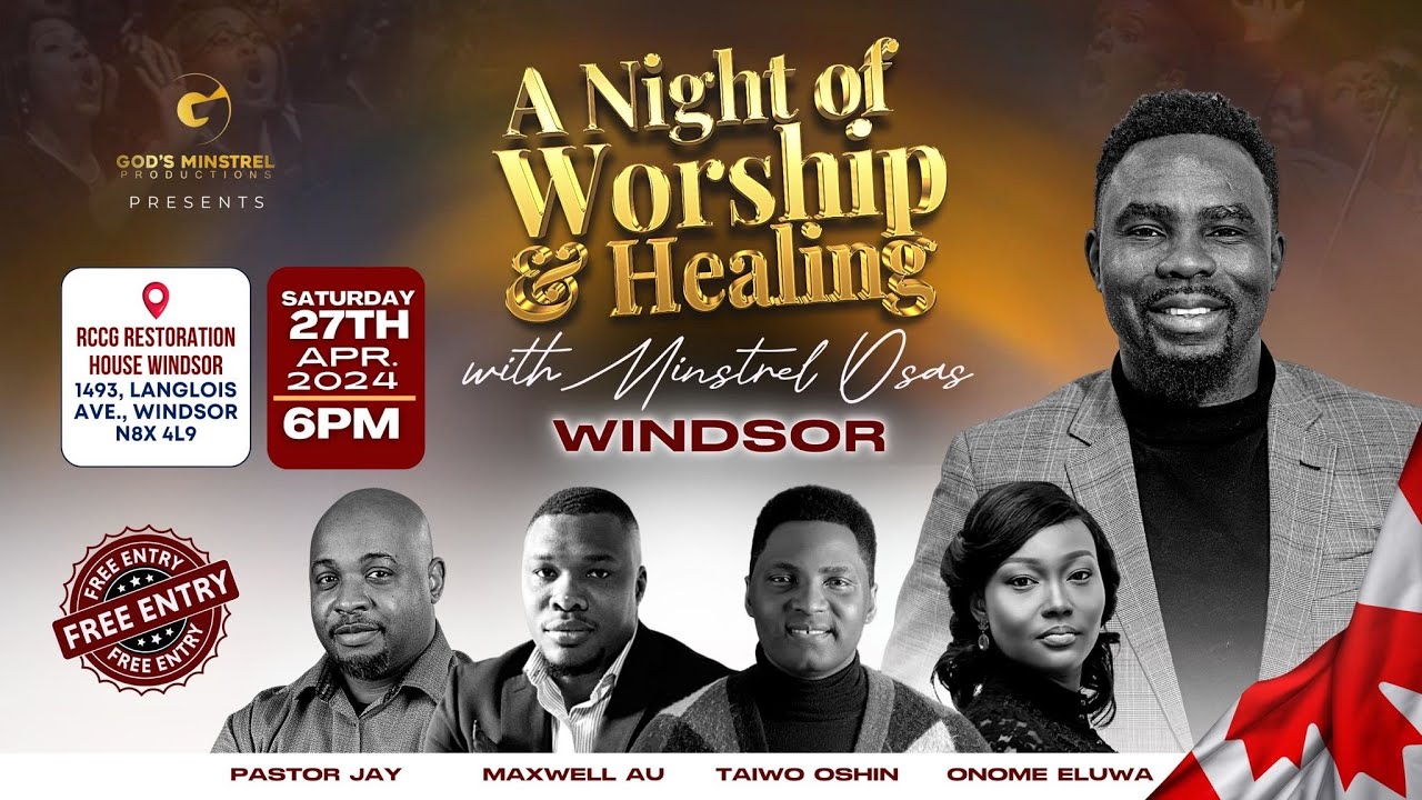 A Night of Worship and Healing || Healing service || Minstrel Osas ...