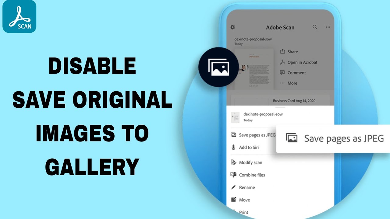 How To Disable And Turn Off Save Original Images To Gallery On Adobe ...