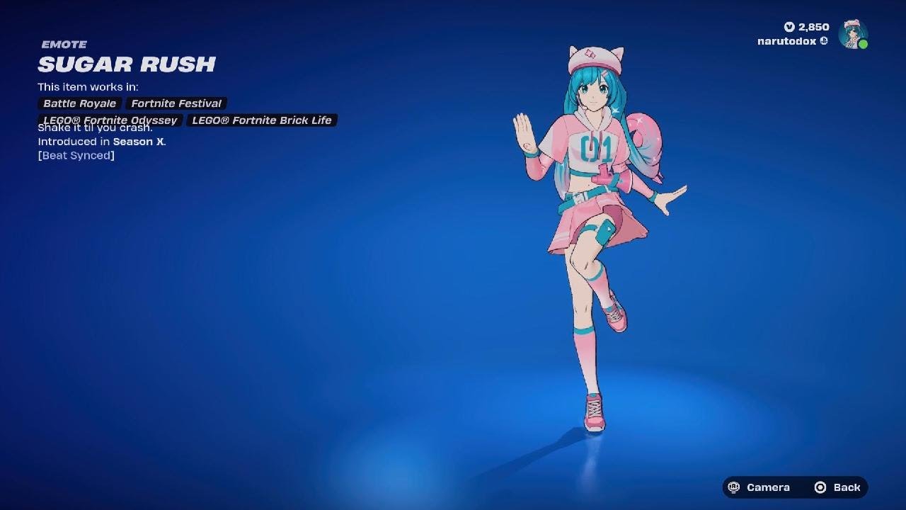 Sugar Rush Emote Fortnite Youtube 5703