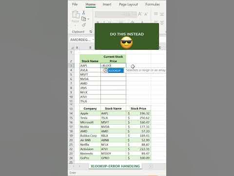 How to use XLOOKUP #NA error handling#excel #exceltips #exceltricks #spreadsheets #corporate ...