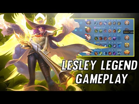 Lesley Legend Skin Gameplay | MOBILE LEGENDS - YouTube