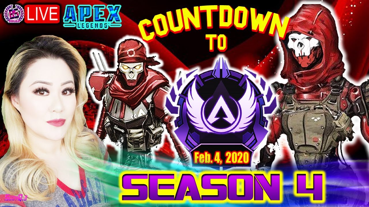 [LIVE] Apex Legends – Countdown till season 4! | PS4 | #1 Bro & Sis Duo ...