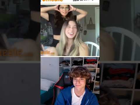 Girls Reaction on Handome Boy on Omegle #13