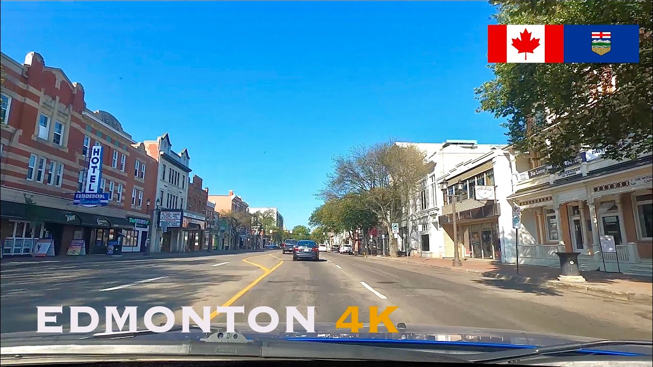 Edmonton 4K - Driving Tour of Whyte Avenue - YouTube