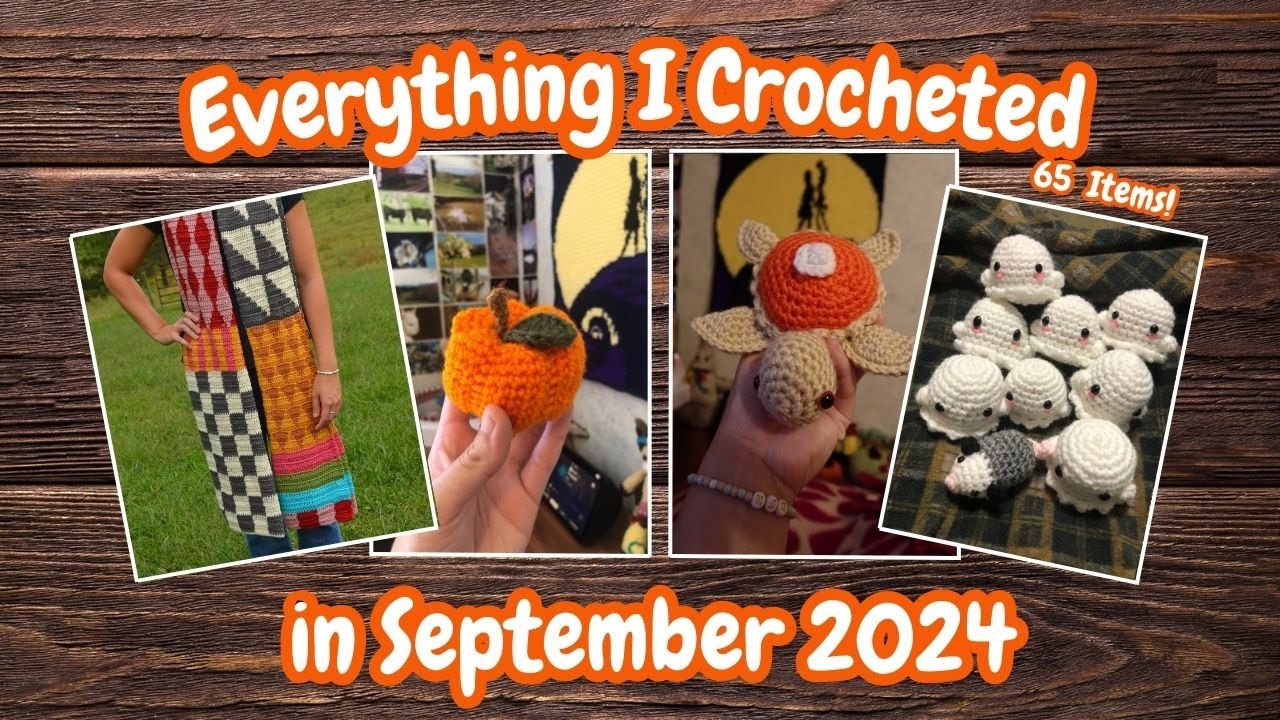 🧶Everything I Crocheted in September 2024/🐼Trying New Patterns - YouTube