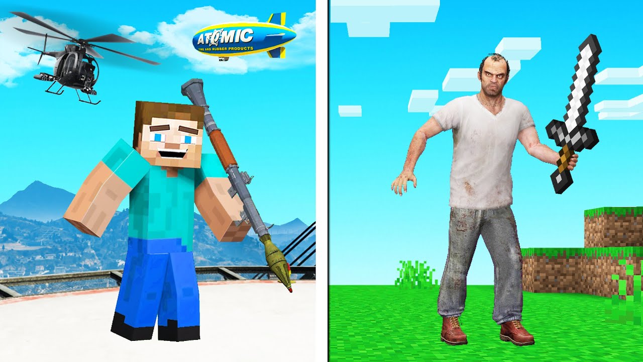 Playing GTA In MINECRAFT! (Mods) - YouTube