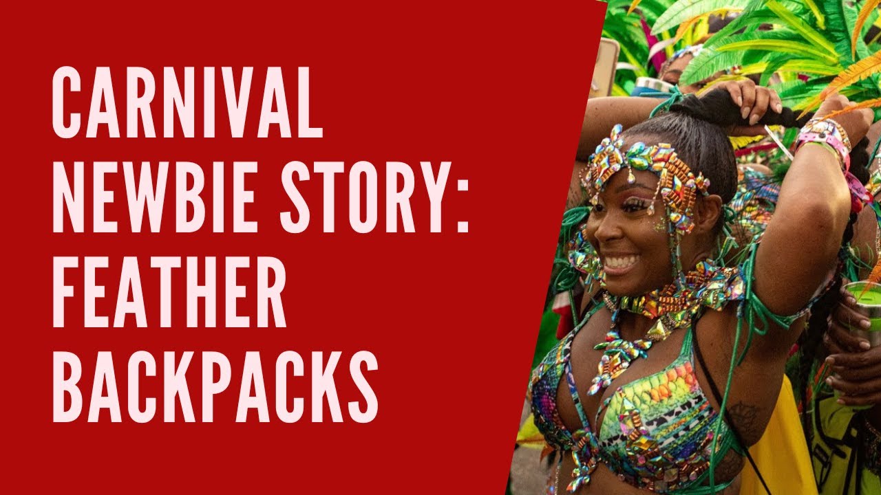 Carnival newbie lessons: Walking with feather backpacks - YouTube