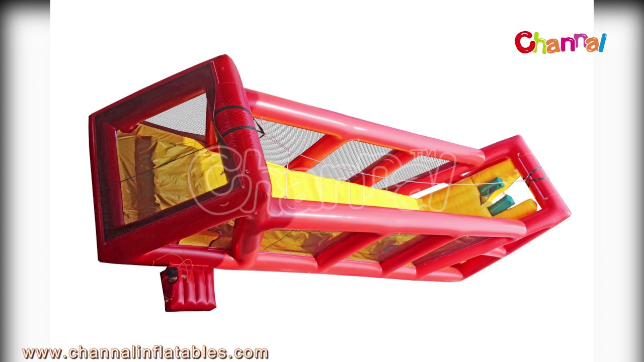 Inflatable Zip Line Game - Channal Inflatables - YouTube