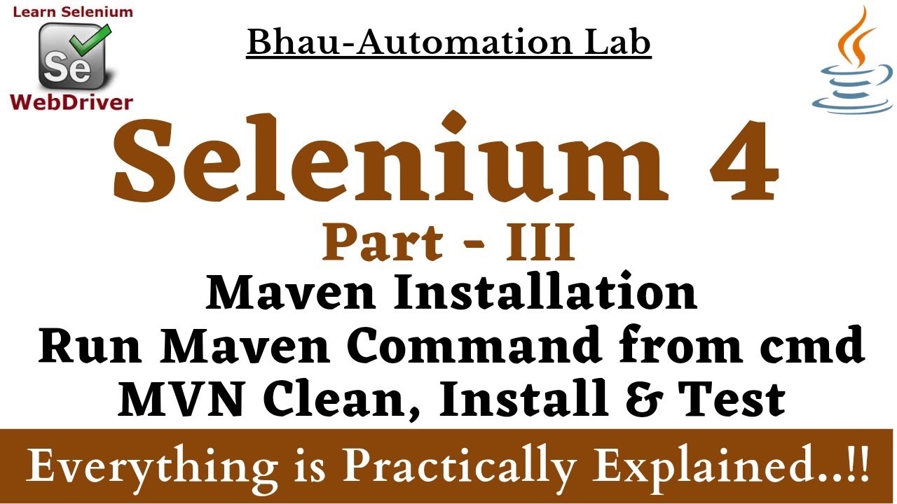 Selenium 4-Part -3 Maven Installation | Run Maven Commands Cmd | MVN ...