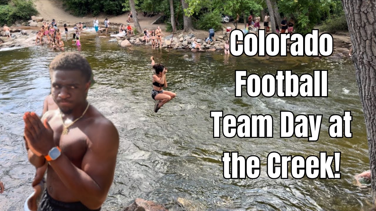 Colorado Football Team at Boulder Creek - Team Bonding in the Summer ...