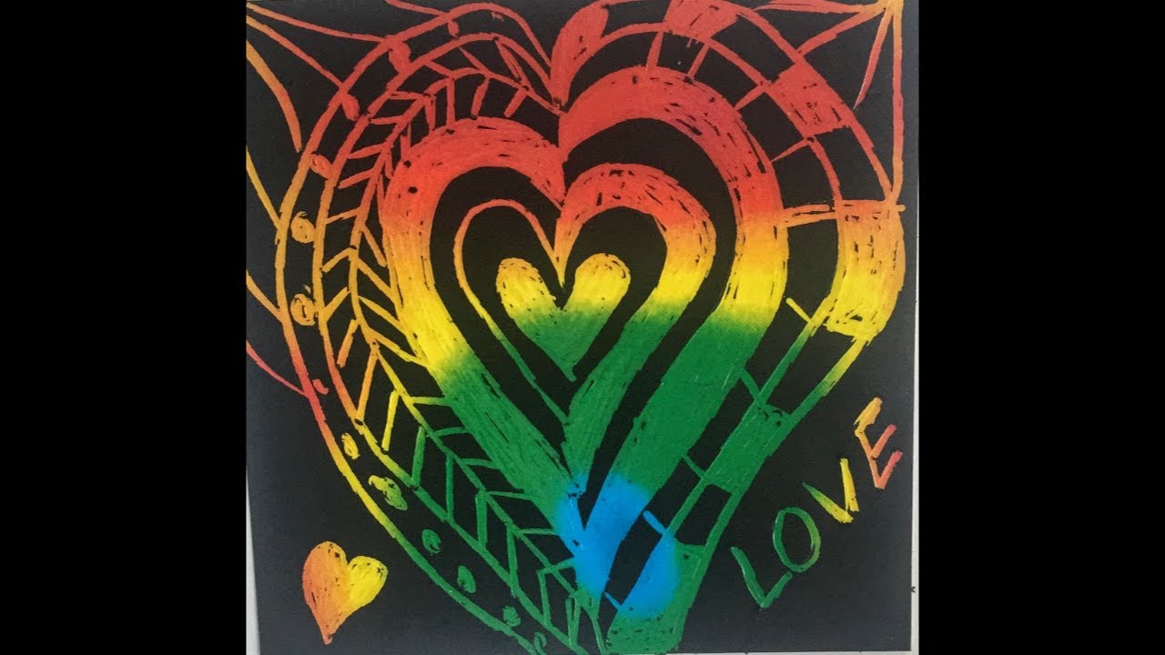 Scratch Art Heart