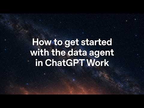 Use ChatGPT Work to build your data agent