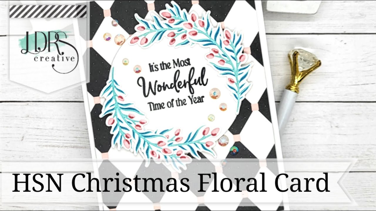 HSN | Christmas Floral Card - YouTube