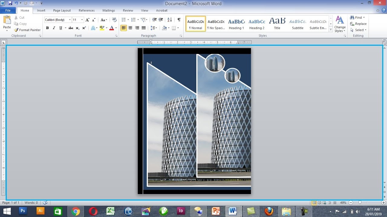 How to design beautiful book cover page designing in MS word. - YouTube