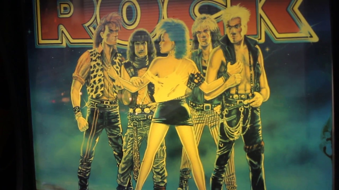 1985 Gottlieb ROCK pinball machine - YouTube