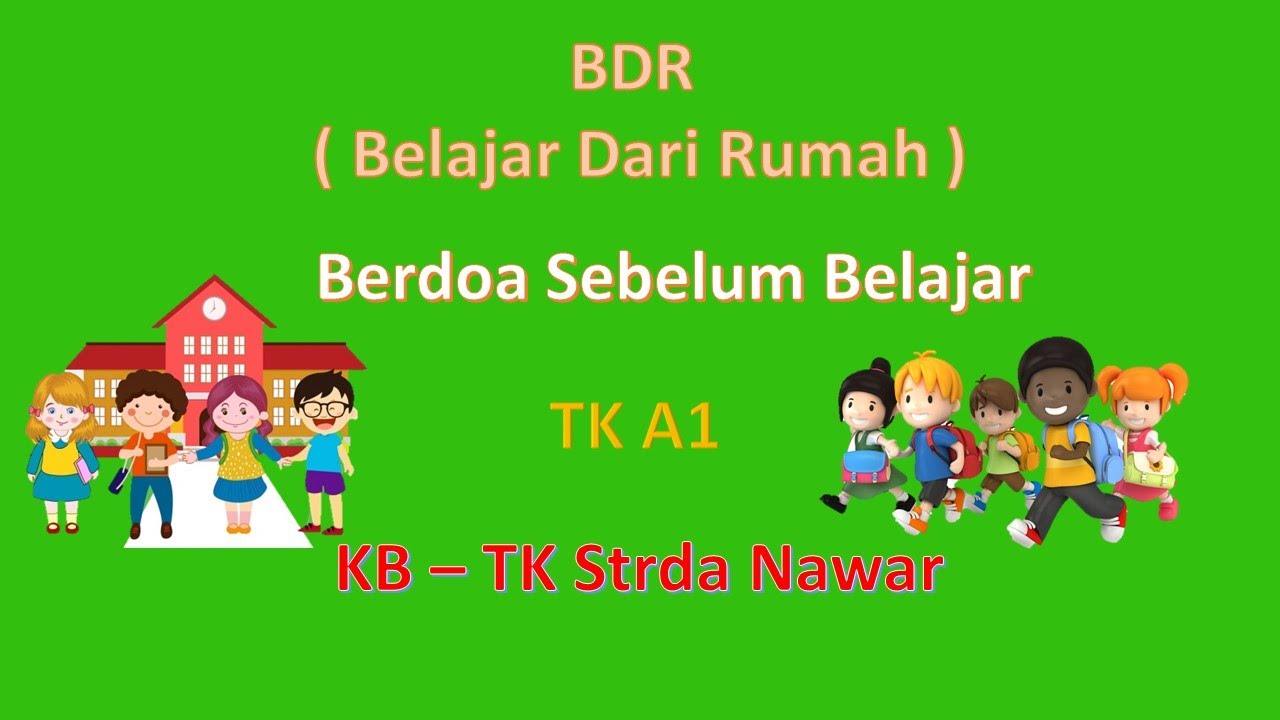 Kegiatan BDR Kelas A1 TK Strada Nawar Mengucap Doa - YouTube