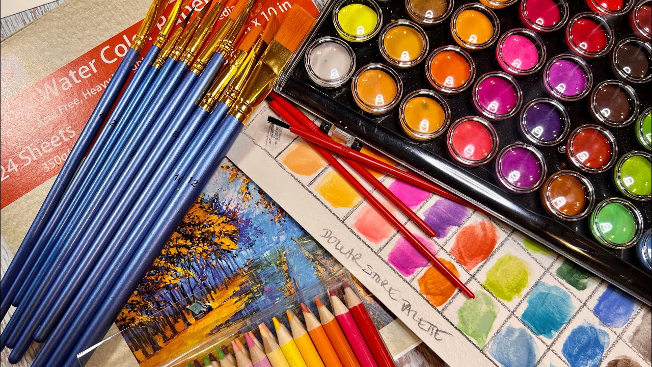 Dollar Tree Art Supply Comparison Part 1 - YouTube