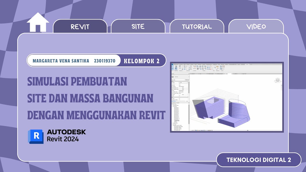 Simulasi Pembuatan Site dan Massa Bangunan - Tutorial Revit Part 1 ...